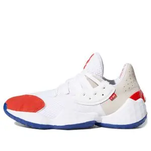 Adidas Harden Volume 4 "question" Fv5598 Athletic Sneakers - White/red/blue