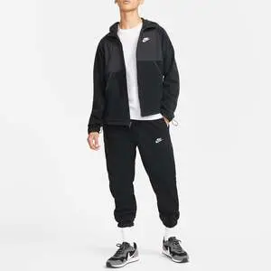 Nike Solid Color Lacing Loose Sports Pants/trousers/joggers - Black