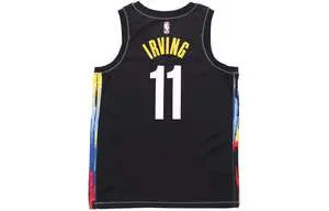 Nike Nba Brooklyn Nets Kyrie Irving 20-21 Season Fan Edition Jersey - Black