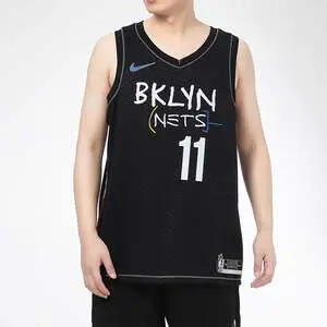 Nike Nba Brooklyn Nets Kyrie Irving 20-21 Season Fan Edition Jersey - Black