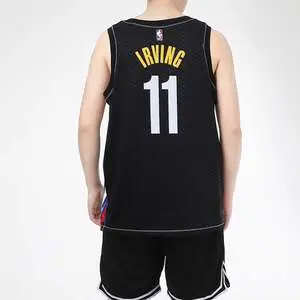 Nike Nba Brooklyn Nets Kyrie Irving 20-21 Season Fan Edition Jersey - Black