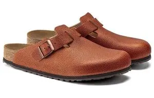 BIRKENSTOCK Boston Clogs With Embossed Horween Leather - Brown