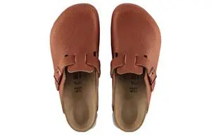 BIRKENSTOCK Boston Clogs With Embossed Horween Leather - Brown