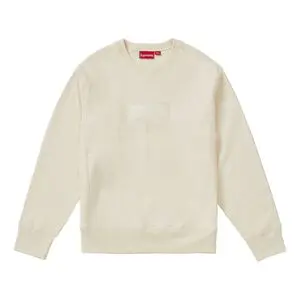 Supreme Fw18 Box Logo Crewneck Sweatshirt - Beige