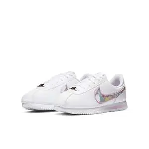Nike Cortez Se "fuzzy Floral Print" Sneakers - While/arctic Pink
