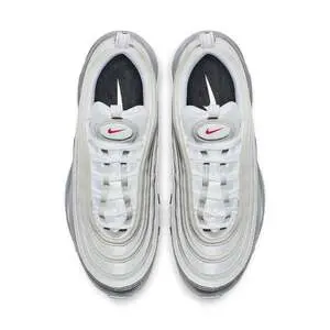 Nike Max 97 Sneakers - White/varsity Red-metallic Silver-black