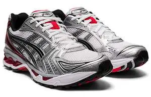 Asics Gel-kayano 14 "classic Red" Low Top Sneakers - White/red