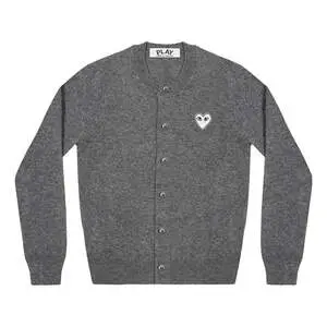Play Comme Des Garcon Emblem Cardigan - Grey