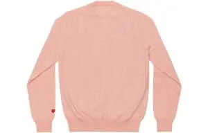 Play Comme Des Garcon V-neck Pullover With Heart Emblem