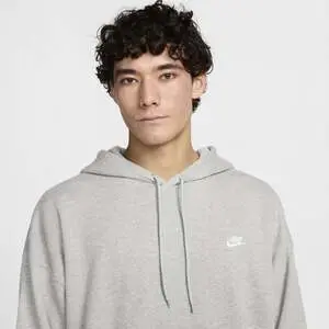 Nike Club Ft Oversized Po Hoodie - Grey