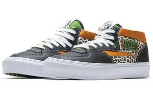 VANS Half Cab Ef Vlt Lx 'giraffe' Skate Sneakers - Black/brown/leopard