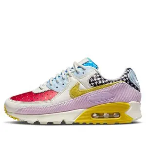 Nike Nike Air Max 90 Patchwork Sneakers White/pink/yellow