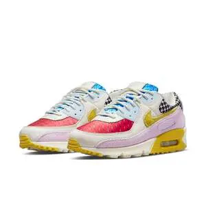Nike Max 90 Patchwork Sneakers - White/pink/yellow