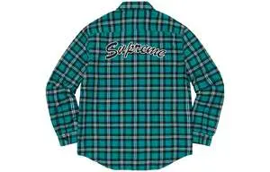 Supreme Fw19 Week 17 Arc Logo Quilted Flannel Shirt Logo