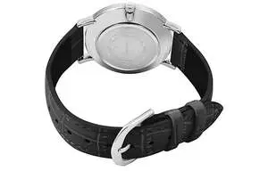 Casio Quartz Analog Watch With Leather Strap