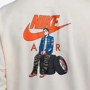 Nike French Terry Crewneck Sweatshirt 'biege