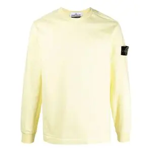 Stone Island Heavy Jersey Crewneck Sweatshirt - Yellow