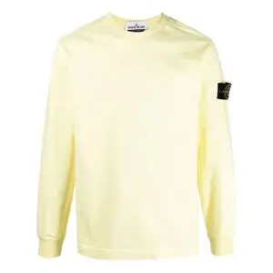 Stone Island Heavy Jersey Crewneck Sweatshirt - Yellow