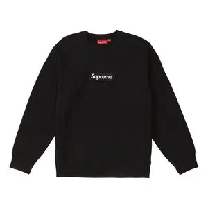 Supreme Fw18 Box Logo Crewneck Pullover - Black