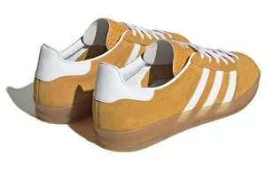 Adidas Gazelle Indoor "orange Peel Gum" Suede Sneakers - Yellow/white
