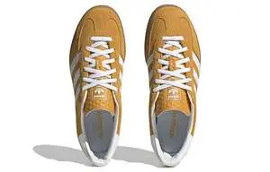 Adidas Gazelle Indoor "orange Peel Gum" Suede Sneakers - Yellow/white