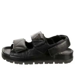 Prada Padded Nappa Leather Sandals - Black