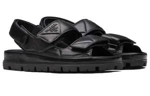 Prada Padded Nappa Leather Sandals