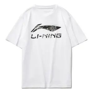 LI-NING Big Graphic Loose Fit T-shirt 'white