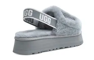 UGG Disco Slide Platform Slippers - Gray