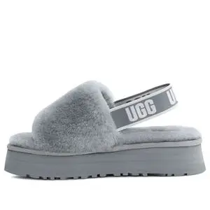 UGG Disco Slide Platform Slippers - Gray