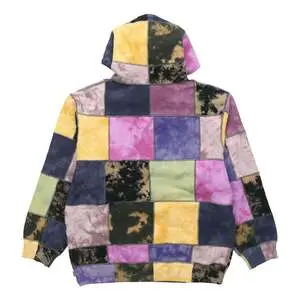 Supreme Patchwork Tie Dye Hooded Sweatshirt