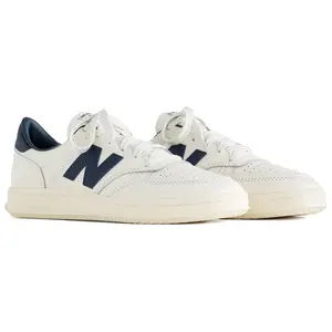 NEW BALANCE X Aim Leon Dore T500 Lace Up Sneakers - White/navy