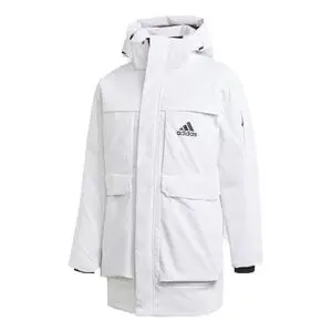 Adidas Full-length Zipper Down Jacket With Multiple Pockets
