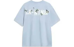LI-NING Chinese Culture Butterfly Graphic T-shirt 'light Blue - Light Blue/white