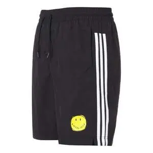 Adidas Neo Smiling Face Print Sports Shorts - Black