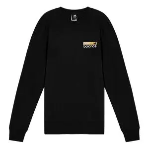 NEW BALANCE Round Neck Casual Pullover - Black