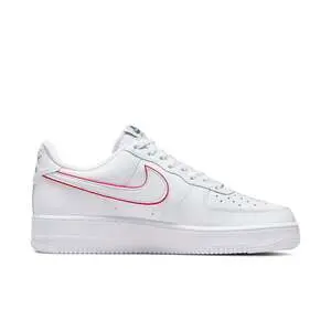 Nike Force 1 "just Do It" Low Top Sneakers - White/red