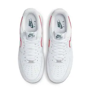 Nike Force 1 "just Do It" Low Top Sneakers - White/red