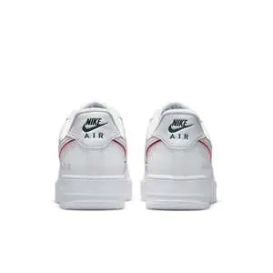 Nike Force 1 "just Do It" Low Top Sneakers - White/red