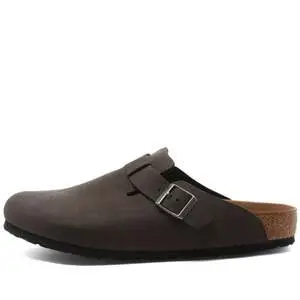 BIRKENSTOCK Boston Vegan Clogs - Grey