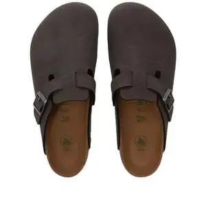 BIRKENSTOCK Boston Vegan Clogs - Grey