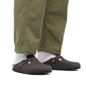BIRKENSTOCK Boston Vegan Clogs - Grey