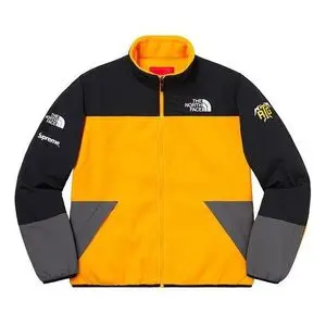 Supreme X The North Face Rtg Fleece Jacket - Yellow/black