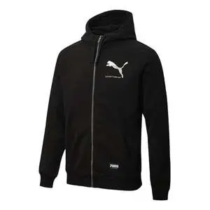 PUMA Athletics Hooded Zip-up Jacket - Black