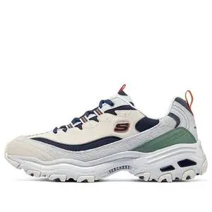 Sketchers Dlites 1.0 Chunky Lace-up Sneakers - Beige/navy