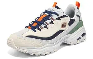Sketchers Dlites 1.0 Chunky Lace-up Sneakers - Beige/navy