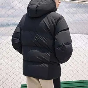 FILA FUSION Hooded Down Jacket - Black