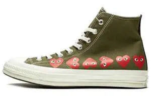 CONVERSE X Comme Des Garçons Play Chuck 70 High Top Sneakers - Green