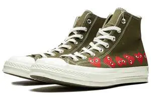 CONVERSE X Comme Des Garçons Play Chuck 70 High Top Sneakers - Green
