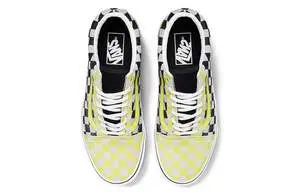 VANS Old Skool Checkerboard Sneakers - Blackyellow